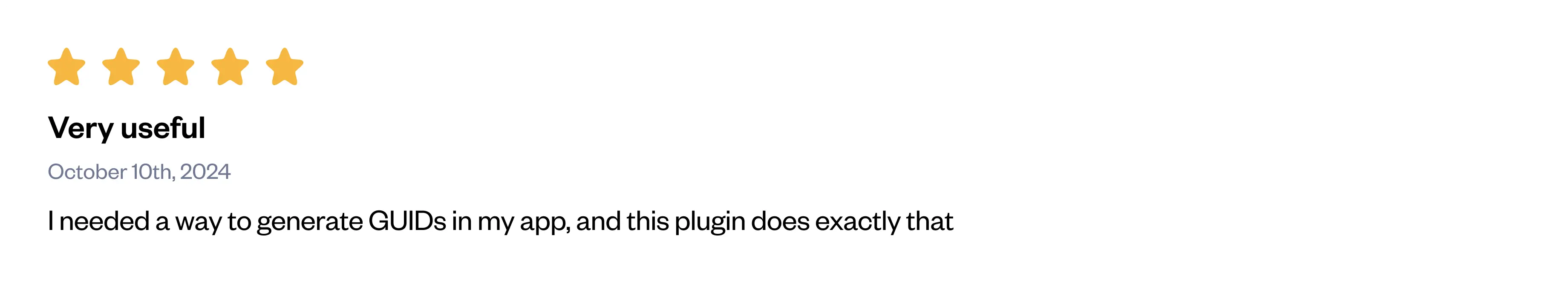 UUID (GUID) Generator Plugin | Bubble